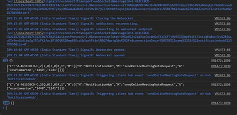 Signalr Web Socket Connectiondata After Connection Start In Asp