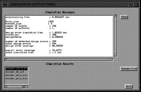 simulation output window download scientific diagram