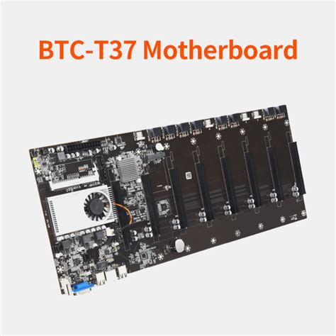 Btc T37 Motherboard Onboard Intel Celeron 1037u Cpu 8 Pci E 16x Slots Gigabit Network Vga Hd