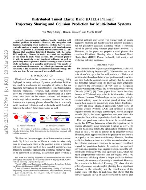 distributed timed elastic band dteb planner trajectory sharing and
