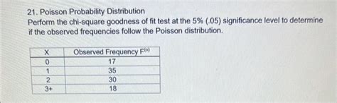Solved Poisson Probability Distribution Perform The Chegg