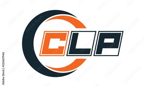 Clp Three Letter Circle Logo Design Custom Font Logo Vector Template Abstract Logo Word