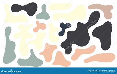 Irregular Blob Set Of Abstract Organic Shapes Abstract Irregular Random Blobs Pastel Green