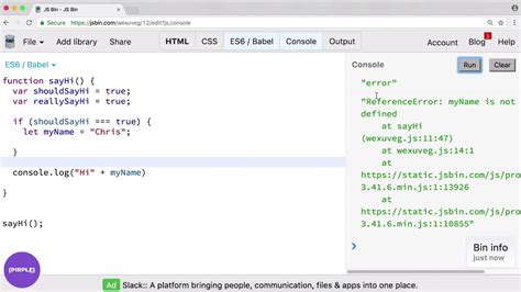 Let And Const In Es6 Keeping Up With The Javascripts Js Es6 Youtube