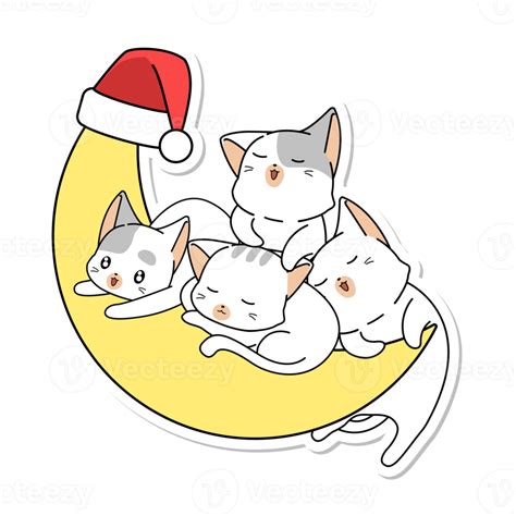 Cute Cat Cartoon Sticker 11811638 Png