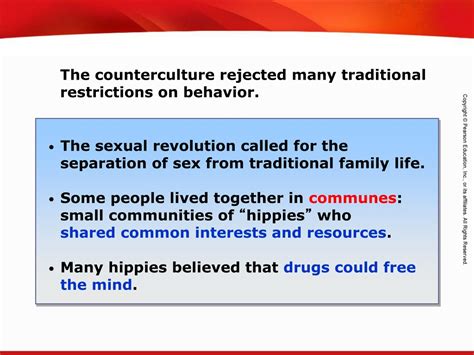 Ppt Describe The Rise Of The Counterculture List The Major Characteristics Of The