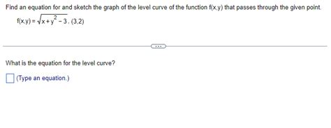 Solved Find An Equation For And Sketch The Graph Of The Chegg