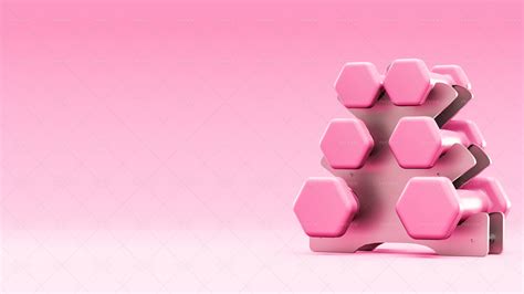 Pink Weights Stack Graphics Motion Array