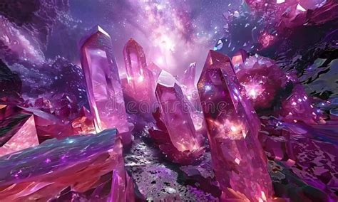 Purple Crystal Galaxy Stock Video Video Of Rock Star 333394553