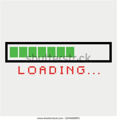 Progress Loading Bar Vector Illustration Stock Vector Royalty Free