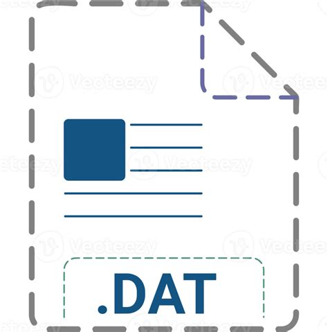 Dat File Icon Minsk Dashed Rounded Outline 66500229 Png