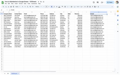 How To Alphabetize In Google Sheets 2025 Guide 10XSheets