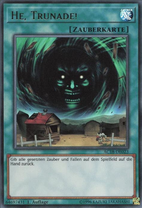 Recollectibles Sammelkarte Yugioh Karte He Trunade Deutsch Yu Gi Oh