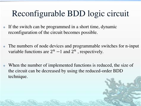 Ppt Compact Reconfigurable Binary Decision Diagram Logic Circuit On A Gaas Nanowire Network