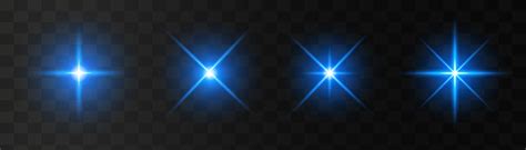투명한 배경에 빛나는 빛나는 별들의 집합 투명하게 빛나는 태양 별이 폭발하고 밝은 플래시 파란색 밝은 그림 스타 버스트 개체 그룹에 대한 스톡 벡터 아트 및 기타 이미지