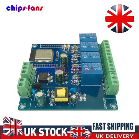 Acdc Esp32 Wifi Bluetooth 4ch Relay Module Esp32 Wroom Development