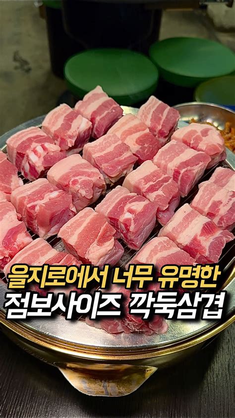 백랑이🐯 [분당맛집 을지로맛집 서울맛집] 을지로에서만 먹을 수 있는 점보깍둑삼겹살 🐯 을지정육 여러분 을지로직장인들 사이에선 이미 너무 유명한 을지정육을 아시나요
