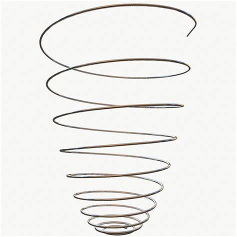 3d Metal Spiral Spring Model Turbosquid 1410324