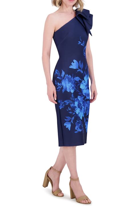 Eliza J Ruffle One Shoulder Cocktail Dress Nordstromrack