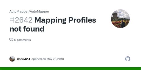 Mapping Profiles Not Found Issue Automapper Automapper Github