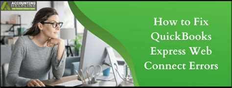 Learn To Resolve The QuickBooks Express Web Connect Error