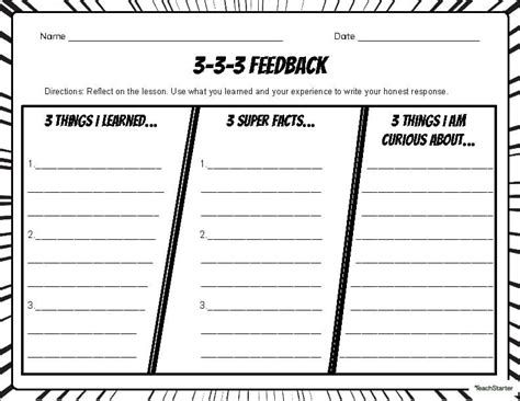 Learning Reflection Templates By Fun Teaching Garden Tpt