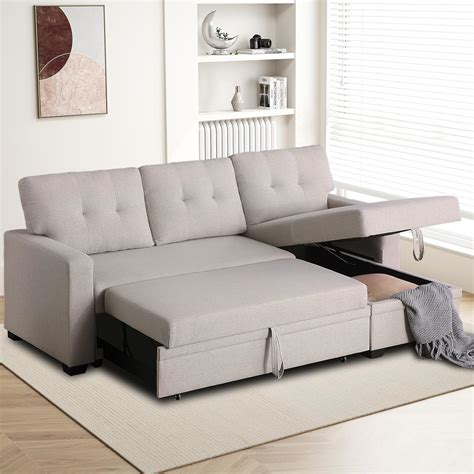 Rovibek L Shaped Sofa Cama Moderno 4 In 1 Modular Sectional Sofa With