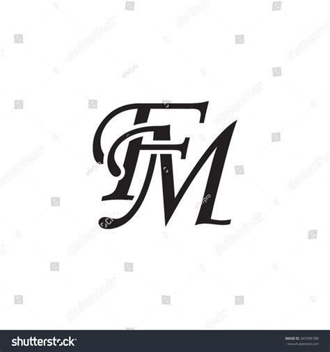 Fm Initial Monogram Logo Stock Vector Royalty Free 341996789