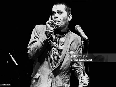 English Singer Songwriter And Actor Ian Dury Performing Live Circa