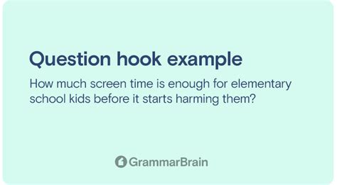 Hook Examples For Essays Stories Articles And More Grammarbrain