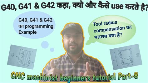 G40 G41 And G42 Tool Radius Compensation Cnc G Codes Cnc Machinist