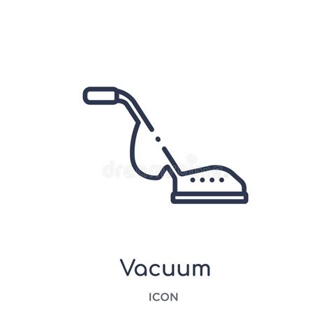 Linear Man Vacuum Icon From Behavior Outline Collection Thin Line Man Vacuum Vector Isolated On