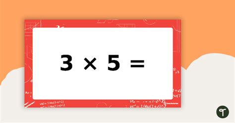 Multiplication Facts PowerPoint Five Times Tables Teach Starter