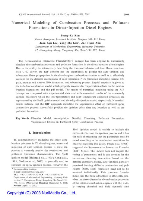pdf numerical modeling of combustion processes and pollutants