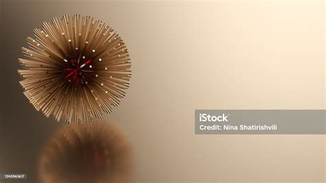 황금 빛 배경에 황금과 빨간색 추상적 인 모양 3d 일러스트 0명에 대한 스톡 사진 및 기타 이미지 0명 3차원 형태