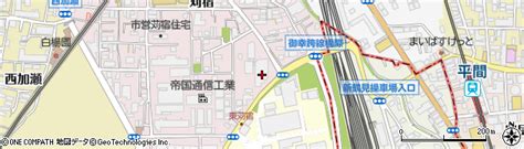 神奈川県川崎市中原区苅宿29の地図 住所一覧検索｜地図マピオン