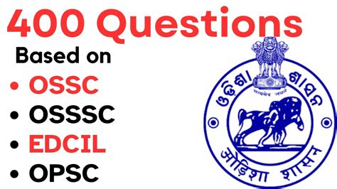 Selected Questions Based On OSSC OSSSC Edcil Opsc I Junior Teacher Exam I High Babe