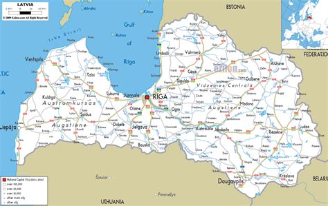 Maps Of Latvia Detailed Map Of Latvia In English Tourist Map Of