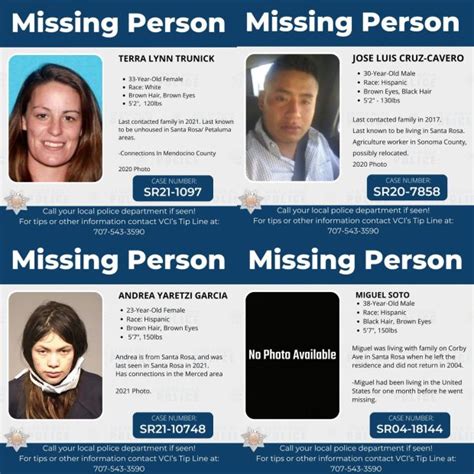 One Missing Persons Cold Case Resolved In Latest Santa Rosa Police