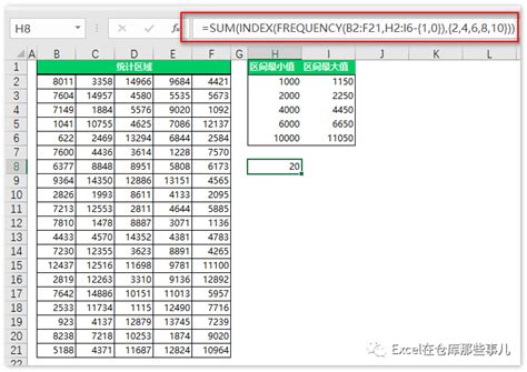 如何统计在多个间断区间条件下的个数？ 正数办公