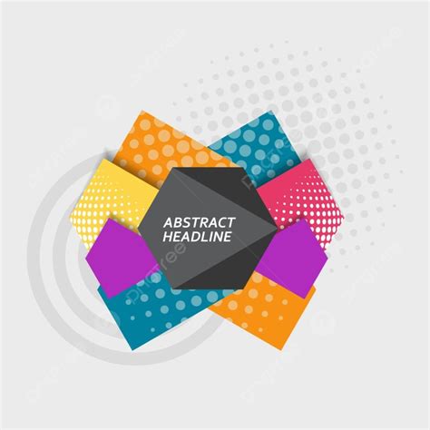 Vector Abstract Hexagonal Background With Halftone Vector Abstract