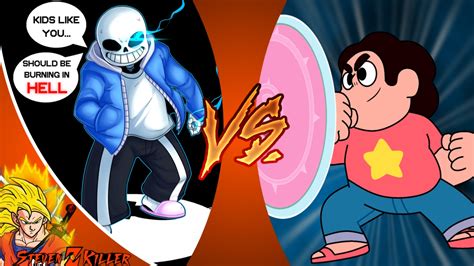 Sans Vs Steven Universe Undertale Vs Steven Universe Cartoon Fight