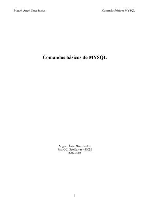 Comandos Para Crear Bd Apuntes De Programación De Bases De Datos
