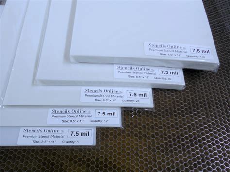 Mylar Stencil Sheets Stencil Paper Stencils Online