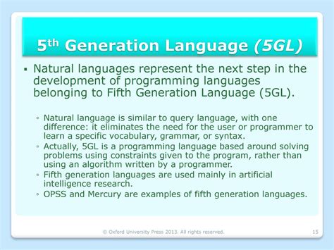 Examples Of Programming Languages Belonging To Each Generation At
