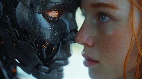 Premium Photo Reflections Of The Soul Humanrobot Empathy