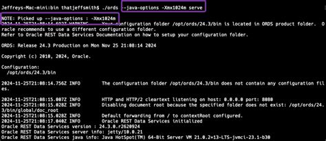 Configuring Java For ORDS And SQLcl Configuring Java For ORDS And SQLcl