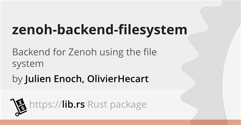 zenoh backend filesystem — rust network library lib rs