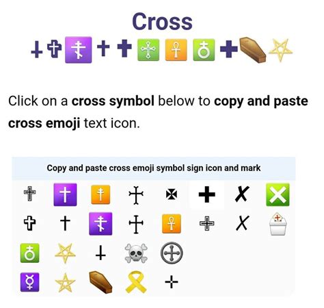Religious Cross Symbols Alt Codes And More