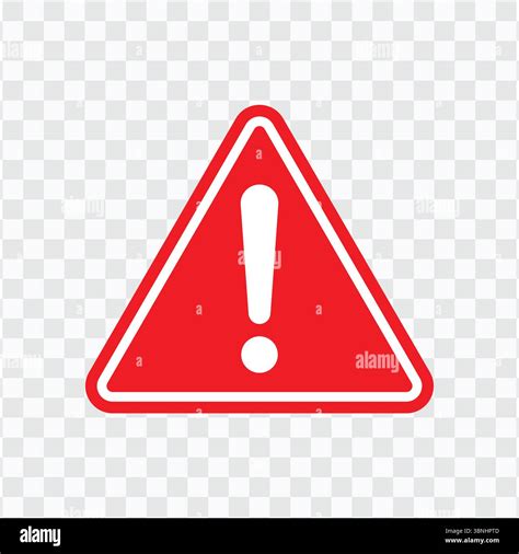 Red Warning Triangle Symbol With Exclamation Mark Stock Vector Image And Art Alamy